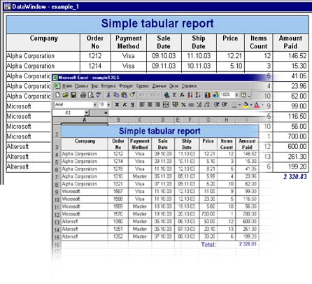Excel Export PowerBuilder DataWindow